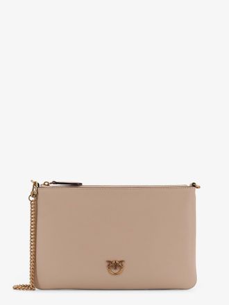 Pinko Flat Love leather shoulder bag - PINKO - gender_Woman