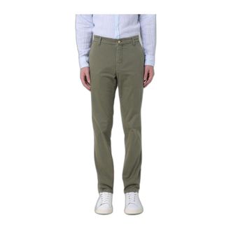 Jeckerson Pantalon Chino en Coton Stretch - Homme - Pantalons - Vert - Taille: W34