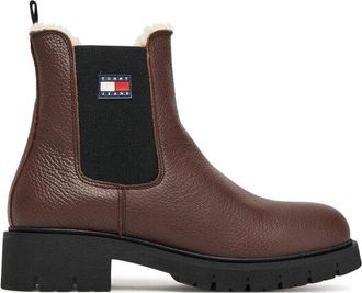 Tommy Jeans Klassische Stiefeletten Tjw Chelsea Boot Wl EN0EN02826 Braun