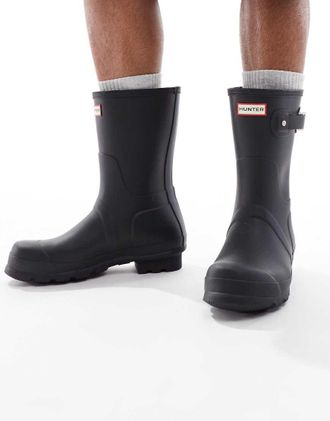 Hunter Original - Kurze Stiefel in Schwarz