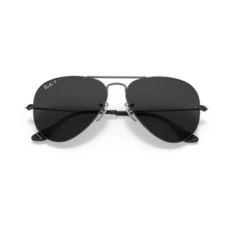 Ray-Ban unisex, Accessoires, Noir, Taille: 58 MM Aviator Large Metal