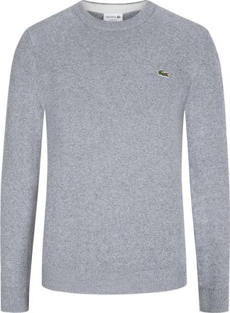 Lacoste Glattstrick-Pullover mit kleinem Krokodil-Aufn&auml;her, Regular Fit in