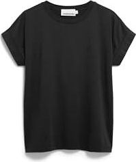 Armedangels T-shirt pour femme en coton bio IDAARA Loose Fit, Noir, M