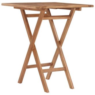 vidaXL Table pliable de jardin 60x60x75 cm Bois de teck solide vidaXL