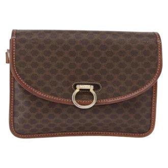 Celine Sac bandouli&egrave;re en toile Pre-owned - Femme - Pre-owned - Brun - Taille: ONE Size