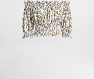 Dolce & Gabbana Small Floral-print Poplin Top - Frau Blusen Und Tops Multicolor 38