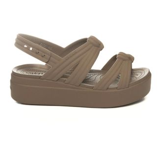 Crocs Femme, Chaussures, Beige, Taille: 40 EU Brooklyn Knot Low Wedge