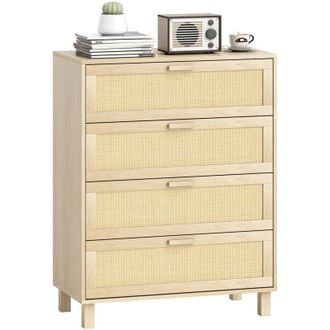 HOMCOM rangement - Bois - 80x40x103cm - Beige