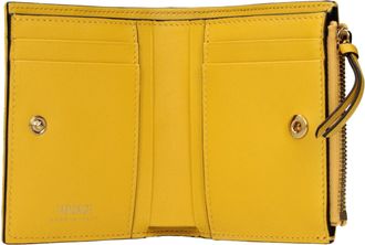 Versace Quilted Leather Wallet - Yellow