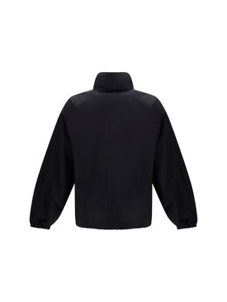 Gucci Mens Compact Cotton Zip Jacket Black