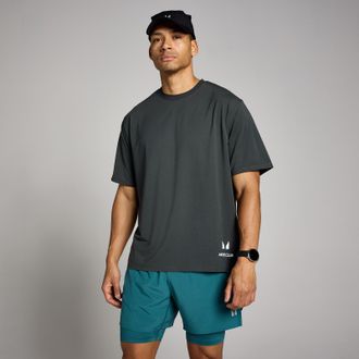 MyProtein T-shirt graphique oversize Hybrid MP homme - Noir d&eacute;lav&eacute; - XS