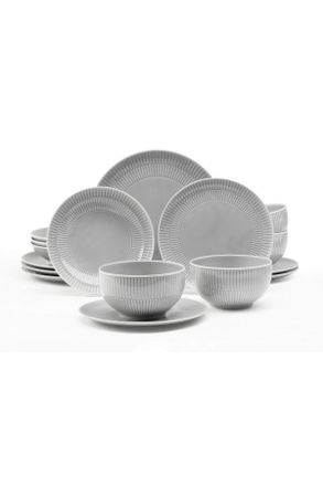 SELTMANN WEIDEN Kombiservice Amina, Hellgrau, Keramik, 16-teilig, 980 ml, Essen & Trinken, Geschirr, Geschirr-Sets, Kombiservice
