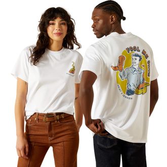 Ariat Mens Sendero Fool Me Once T-Shirt in White, Size 2X-Large, by Ariat