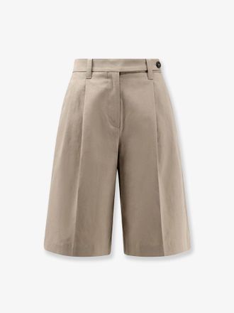 Brunello Cucinelli Cotton and linen shorts - BRUNELLO CUCINELLI - gender_Woman