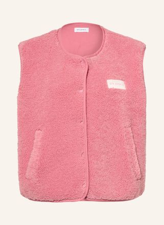 Oh April Oh April Teddyfell-Weste Magnolia pink