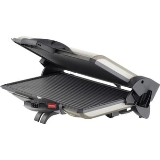 Steba Pg 4.4 Elektro Kontaktgrill mit manueller Temperatureinstellung Champagner, Schwarz - Steba