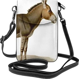 IUBBKI Mignon âne sac à main pour téléphone portable - petit portefeuille en cuir à bandoulière femmes bretelles sac transporter carte cosmétiques