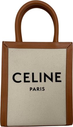 Celine Crossbody Bags - Celine Mini Vertical Cabas handbag in canvas and l - Gr. unisize - in Beige - für Damen