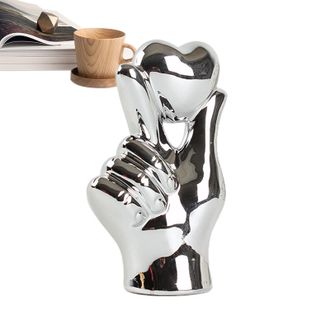 Generic Moderne Skulpturen Wohnkultur - Keramik-Handgestenstatuen Liebe Finger-Skulptur - elegante dekorative Ornamente &auml;sthetische Raumdekoration f&uuml;r Wohnzim