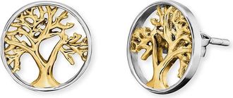 Engelsrufer Damen Ohrring Ohrstecker aus Sterling Silber mit Lebensbaum Symbol - Steckverschluss - nickelfrei - 9mm