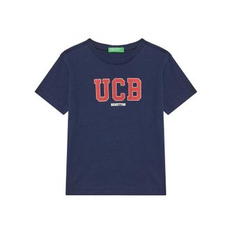 Benetton United Colors Of Benetton T-Shirt 3I1XG10HT Dunkelblau Regular Fit