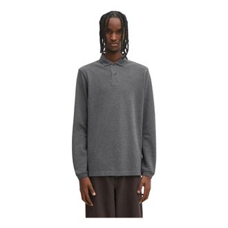 Barbour Polo Manches Longues - Homme - Tops - Gris - Taille: M