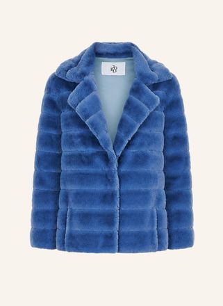 Americandreams Americandreams Faux Fur Coat Short Bailey blau