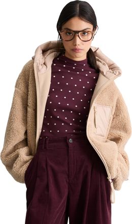 Marc O'Polo Denim Outdoorjacke MARC OPOLO DENIM mit soft wattierter Kapuze, Damen, Gr. XXL, beige (sandpaper), Obermaterial: 100% Polyester. Futter: 100% Polyester, uni