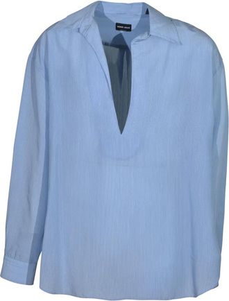 Giorgio Armani Homme, Blouses et Chemises, Bleu, Taille: XL Giorgio Armani Chemises
