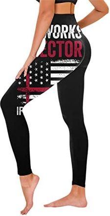 Generic Legging de sport 2026 pour femme, jour de lind&eacute;pendance, pantalon taille haute pour yoga, course &agrave; pied, pilates, fitness, Noir, M