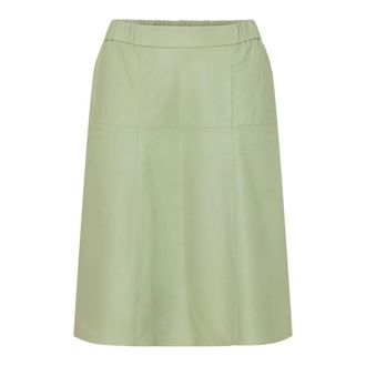 BTF-CPH Btfcph - Leather Skirt - Femme - Jupes - Vert - Taille: 42 FR