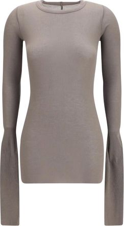 Rick Owens Haut &agrave; manches longues - Femme - Pulls - Gris - Taille: 40 FR