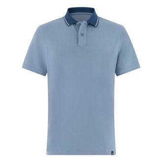 Boggi Milano Homme, Tops, Bleu, Taille: XL Polo de golf haute performance en piqu&eacute; avec fil S-Caf&egrave;