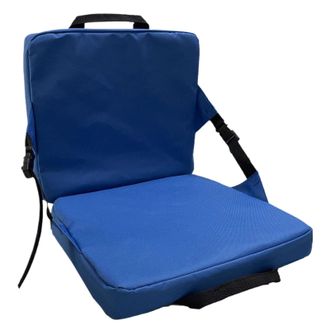 Generic Bequemer Klappstuhl für Stadion, breiter Stadionsitz, tragbares Kissen, Bleichstuhl, Bankstuhl mit Höhenverstellung, für Flugzeugsitze, Camping