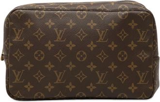 Louis Vuitton Clutches - Monogram Trousse Toilette 28 - Gr. unisize - in Braun - f&uuml;r Damen