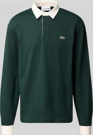 Lacoste Relaxed Fit Poloshirt aus reiner Baumwolle mit Kontrastkragen