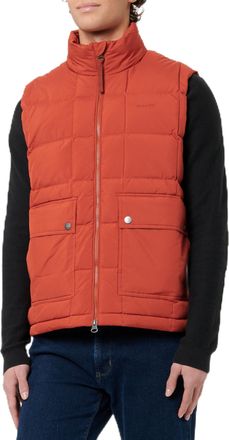 GANT Herren MID DOWN Vest Weste, Iron RED, XXXL