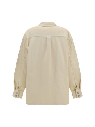 Magda Butrym Oversized Denim Shirt - Beige