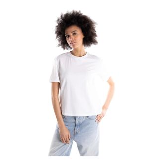 Marella Femme, Tops, Blanc, Taille: 42 FR Punto Milano Jersey T-shirt