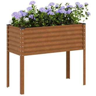 vidaXL Vidaxl - Jardini&egrave;re 100x41x90 cm acier r&eacute;sistant aux intemp&eacute;ries