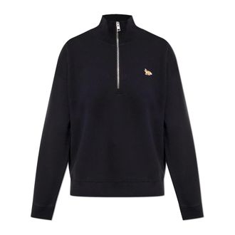 Maison Kitsun&eacute; Femme, Sweatshirts et sweats &agrave; capuche, Noir, Taille: 36 FR SweaT-shirt &agrave; col roul&eacute;