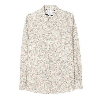 Paul Smith PS Mens Shirt Ls Regular Fit Chemise à Bouton Bas, Vert, S Homme