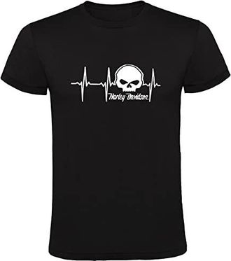 Generico T-shirt noir pour fans Harley Moto, Noir, XXL