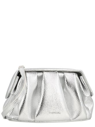 Themoir&egrave; Womens Clutch Bag Athena Silver Polyurethane Handbags Hand