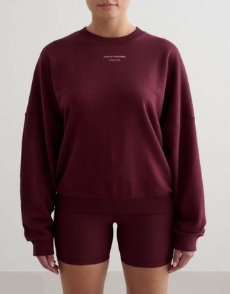 Aim'n Apparel - Sweatshirt aus Frottee in Cherry