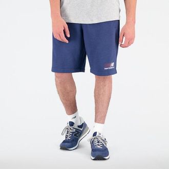 New Balance Homme Short Sport Core French Terry en Bleu, Coton, Taille 2XL