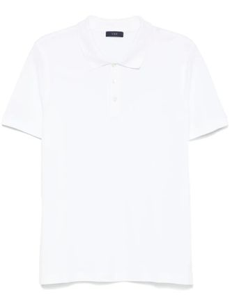 Fay Poloshirt aus Piqué - Weiß
