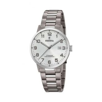 Festina unisex, Accessoires, Gris, Taille: ONE Size Montre en titane