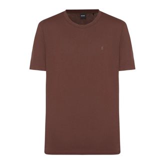HUGO BOSS Hellbraunes Baumwoll-T-Shirt C-Thompson - - Tops - Herren - Braun - 3XL