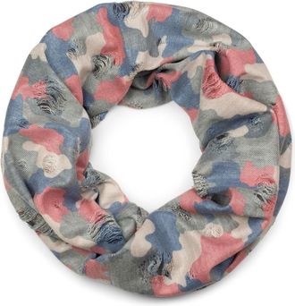 styleBREAKER Schlauchschal Destroyed Loop mit Camouflage Muster
